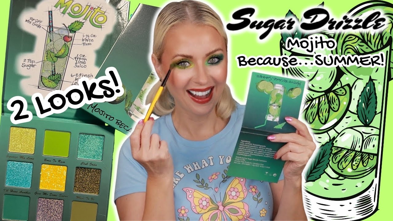 SUGAR DRIZZLE MOJITO BECAUSE SUMMER PALETTE REVIEW + 2 LOOKS | Steff's ...