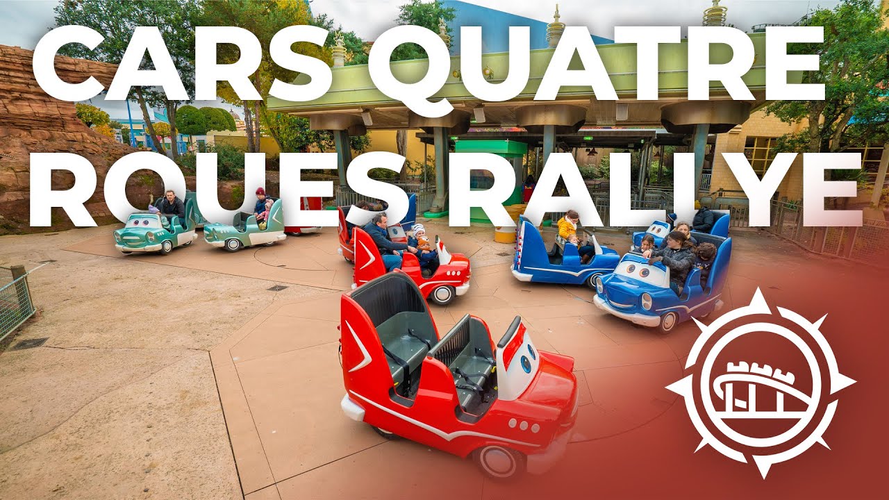 🇫🇷 DISNEYLAND PARIS: Cars Quatre Roues Rallye | Attraction Walkthrough ...