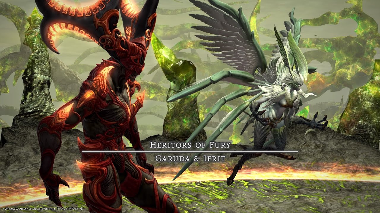 FINAL FANTASY XIV : Eden's Verse Furor "Garuda & Ifrit"(Savage)DRK PoV ...