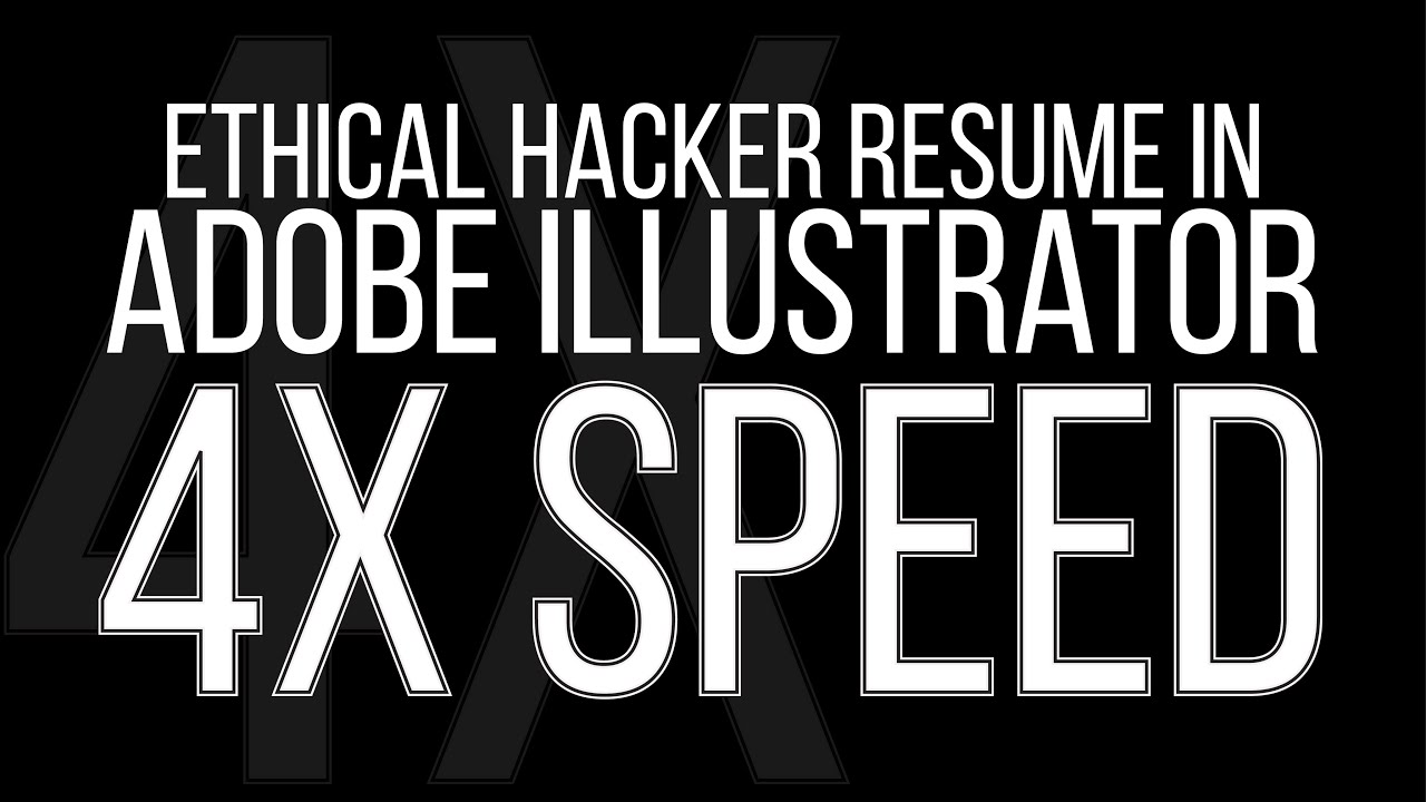 Ethical Hacker Resume in Adobe Illustrator - YouTube