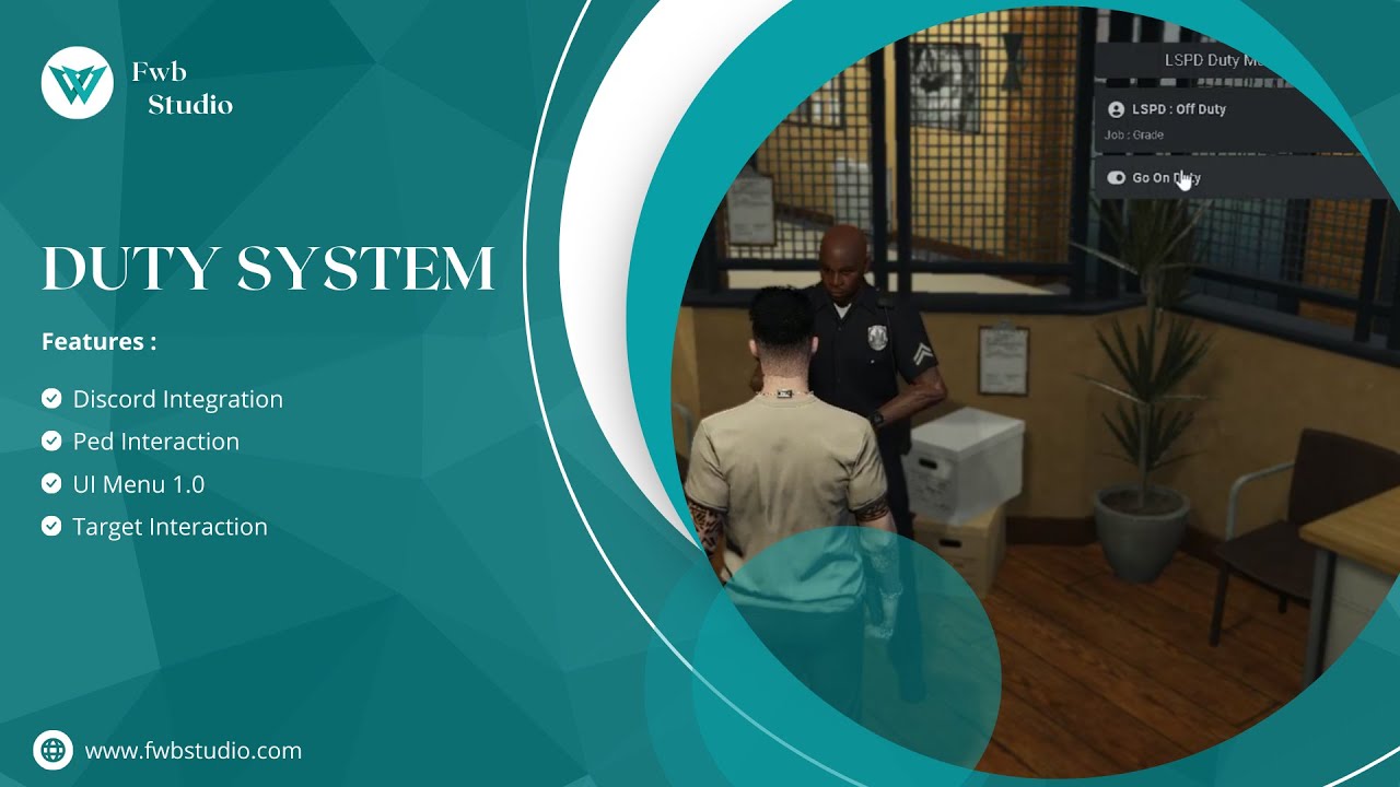 duty system Fivem Script by FWB Studio on duty / off duty (fs ...