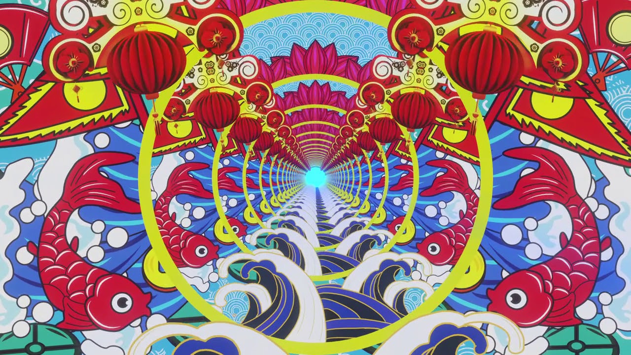 Chinese Style Motion Graphic, party, night club, vj, shine, stage ...