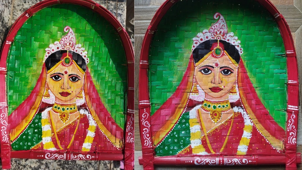 কুলো পেইন্টিং | Kulo Painting Ideas For Bengali Wedding | Kulo Painting ...