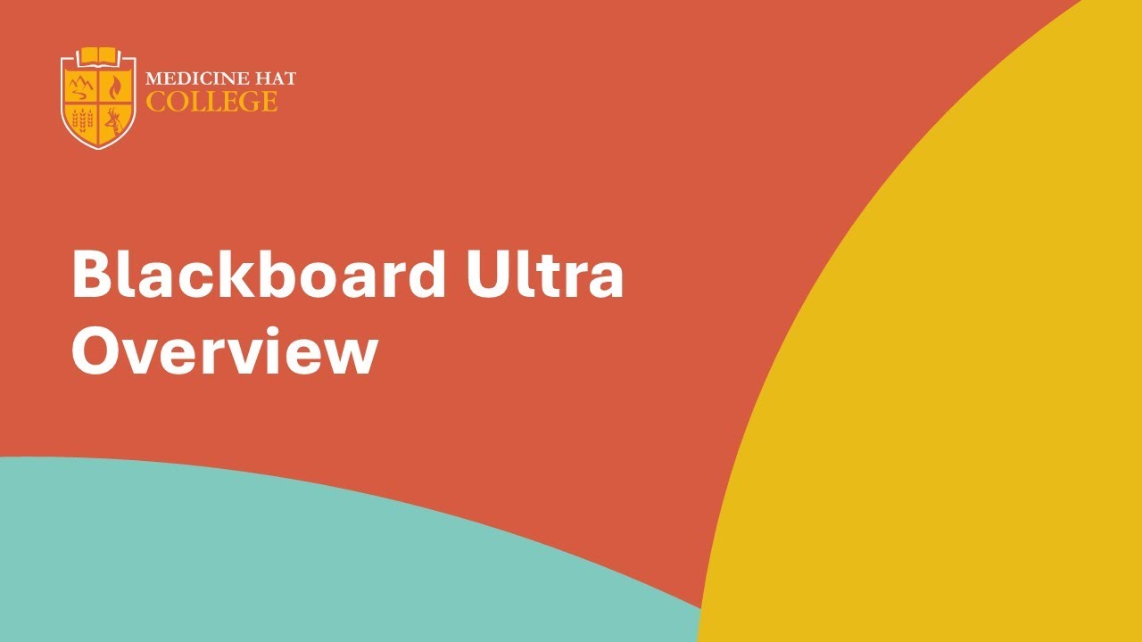 Blackboard Ultra Overview - YouTube
