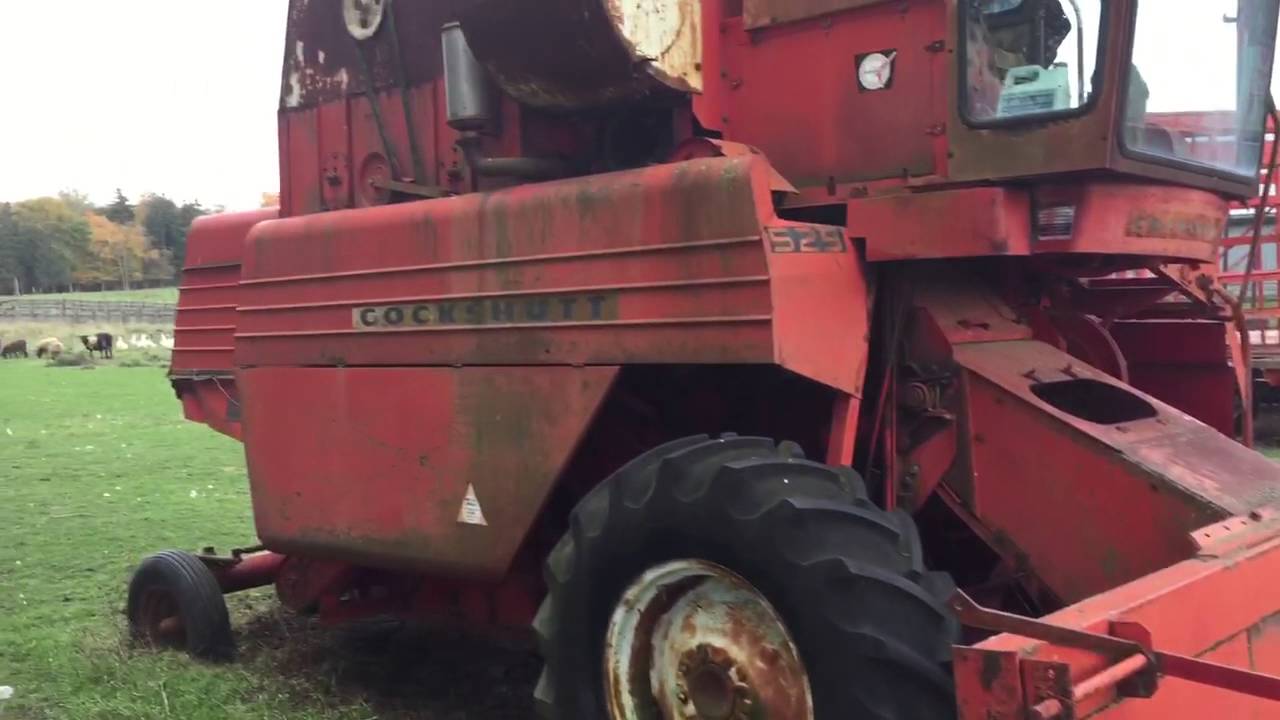 525 Cockshutt and 7300 White combines - YouTube