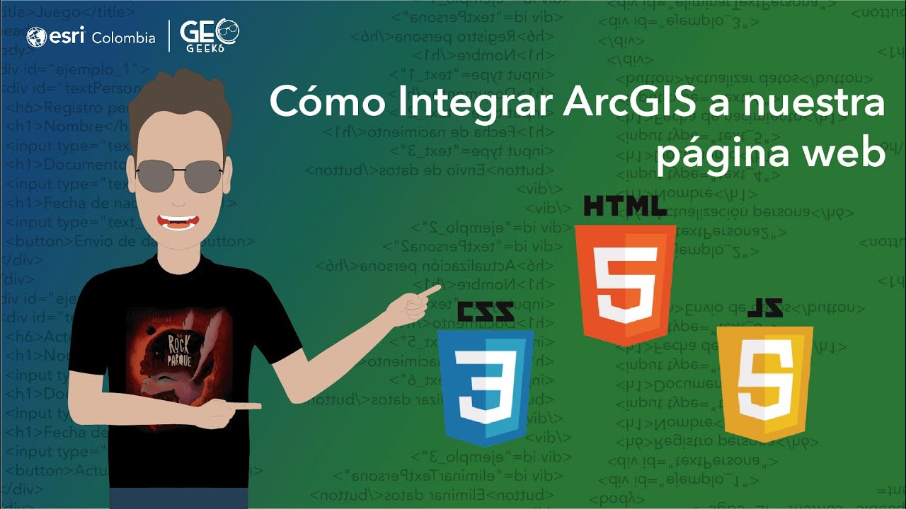GeoGeeks | GeoTips | Cómo integrar ArcGIS a nuestras páginas Web - YouTube