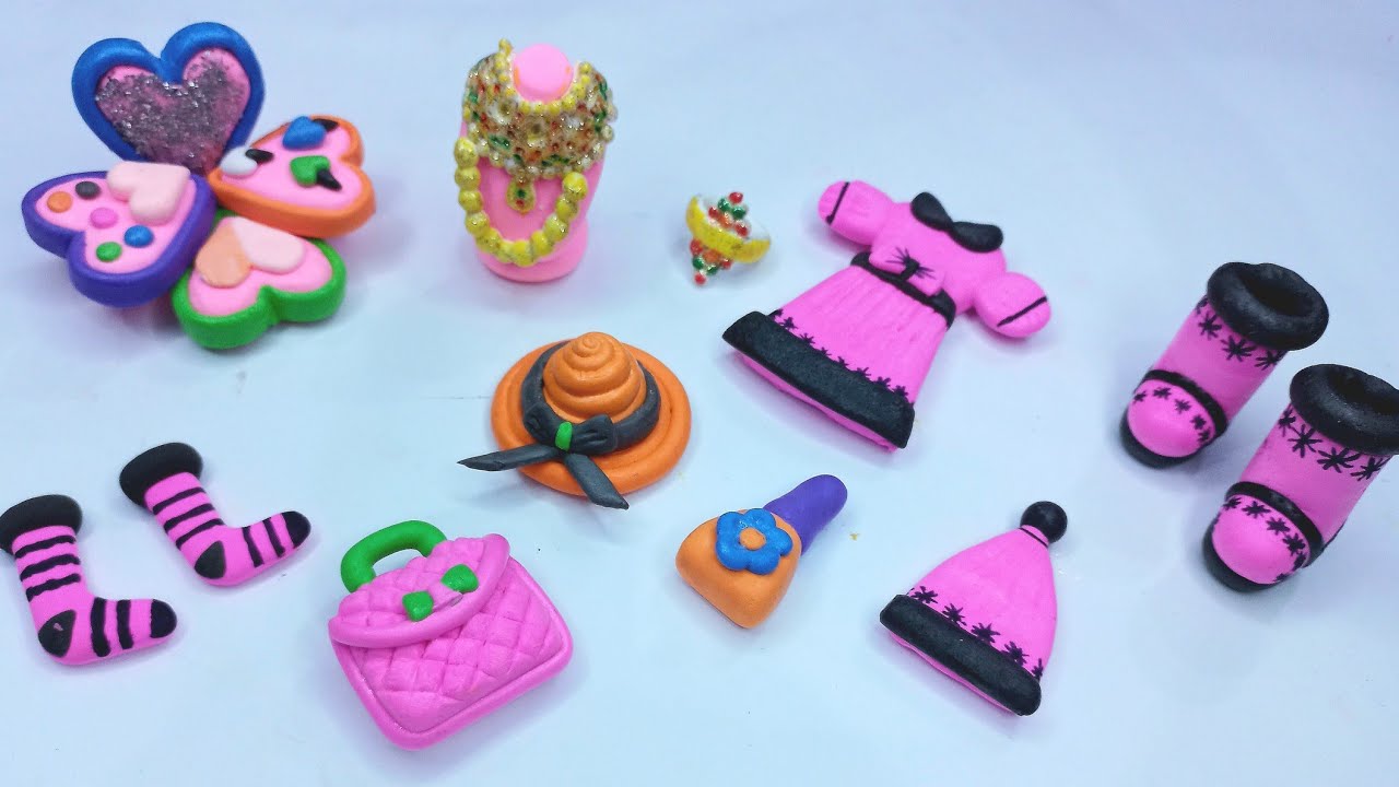 𝘿𝙄𝙔 𝙃𝙤𝙬 𝙏𝙤 𝙈𝙖𝙠𝙚 𝙈𝙞𝙣𝙞𝙖𝙩𝙪𝙧𝙚 𝙋𝙤𝙡𝙮𝙢𝙚𝙧 𝘾𝙡𝙖𝙮 𝙈𝙖𝙠𝙚𝙪𝙥 𝙎𝙚𝙩 𝙒𝙞𝙩𝙝 𝙋𝙞𝙣𝙠&𝘽𝙡𝙖𝙘𝙠 𝙙𝙧𝙚𝙨𝙨 ...