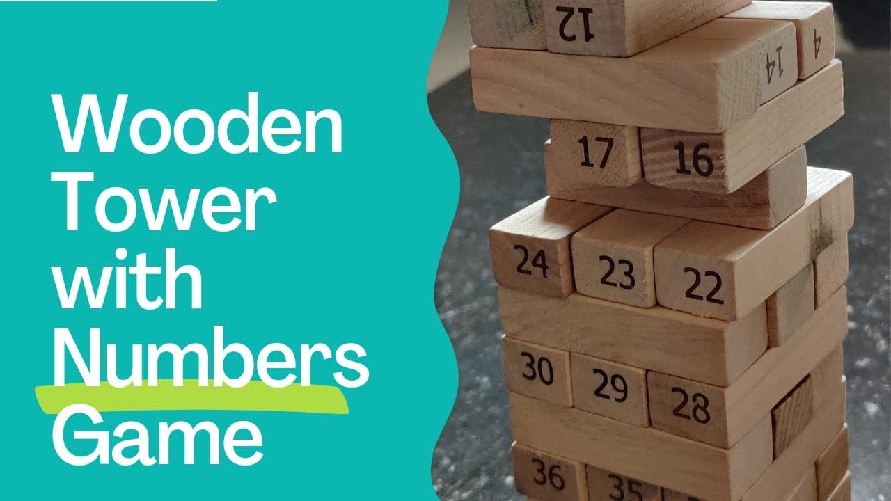 Wooden Tower with Numbers Game | Unboxing| How to play | #towergame # ...