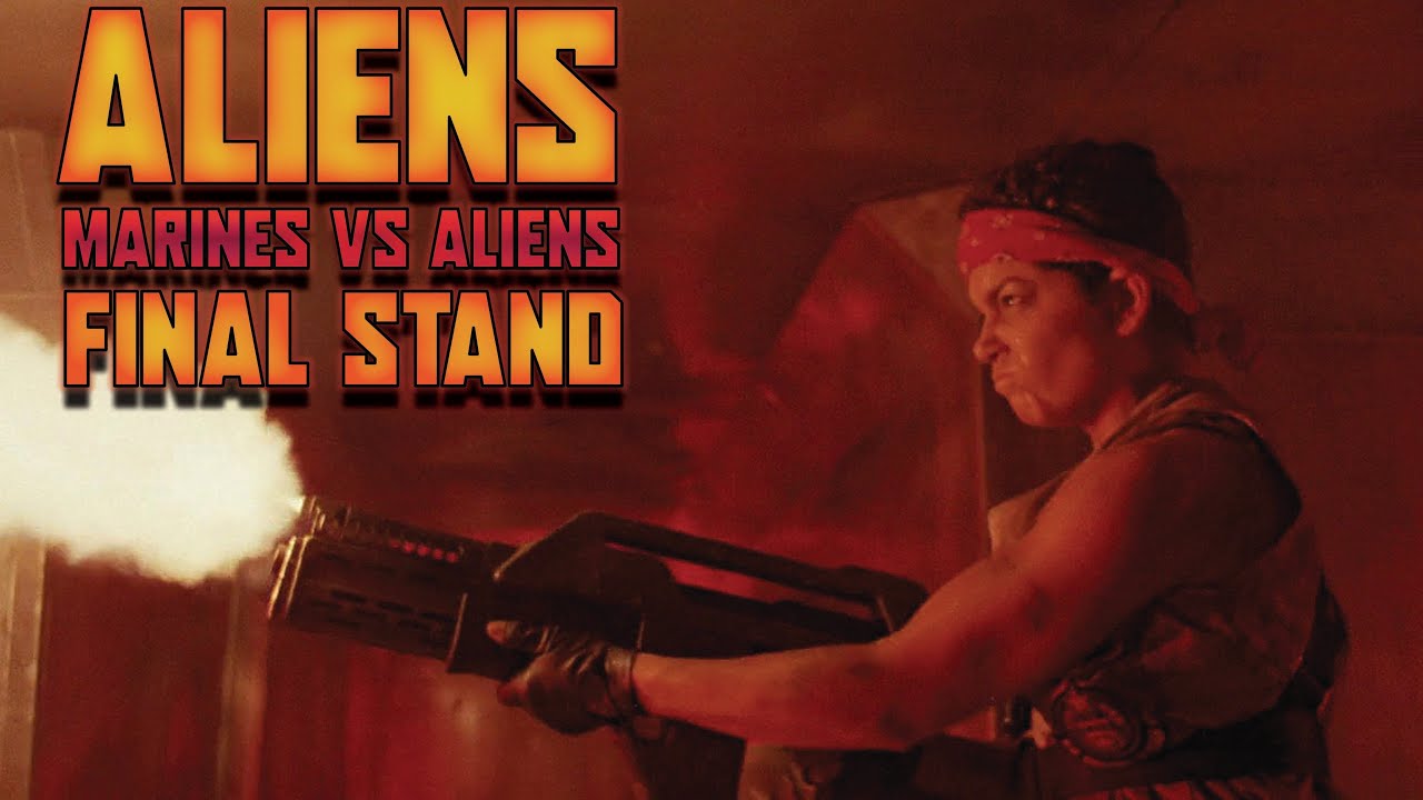 Aliens - Marines vs Aliens Shootout - YouTube