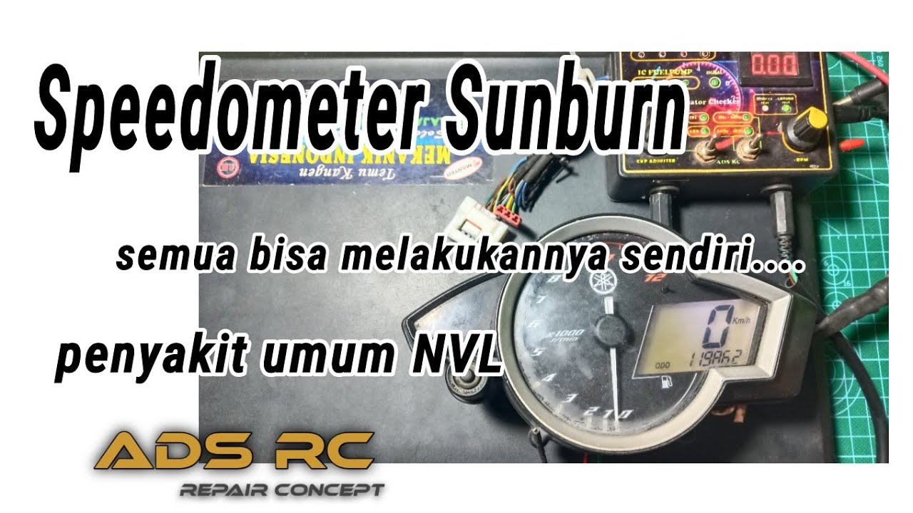 Cara perbaiki speedometer sunburn Vixion NVL - YouTube