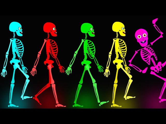 Five Skeletons Went Out on Halloween Night | Spooky Scary Skeletons ...