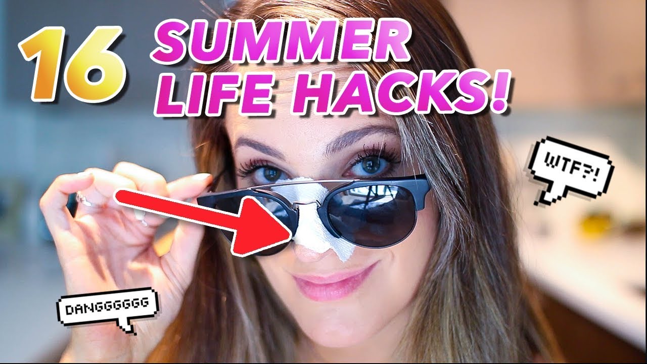16 SUMMER LIFE HACKS THAT WILL CHANGE YOUR LIFE!! - YouTube
