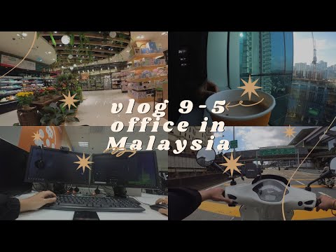 day in the life vlog working 9-5 office job in Malaysia