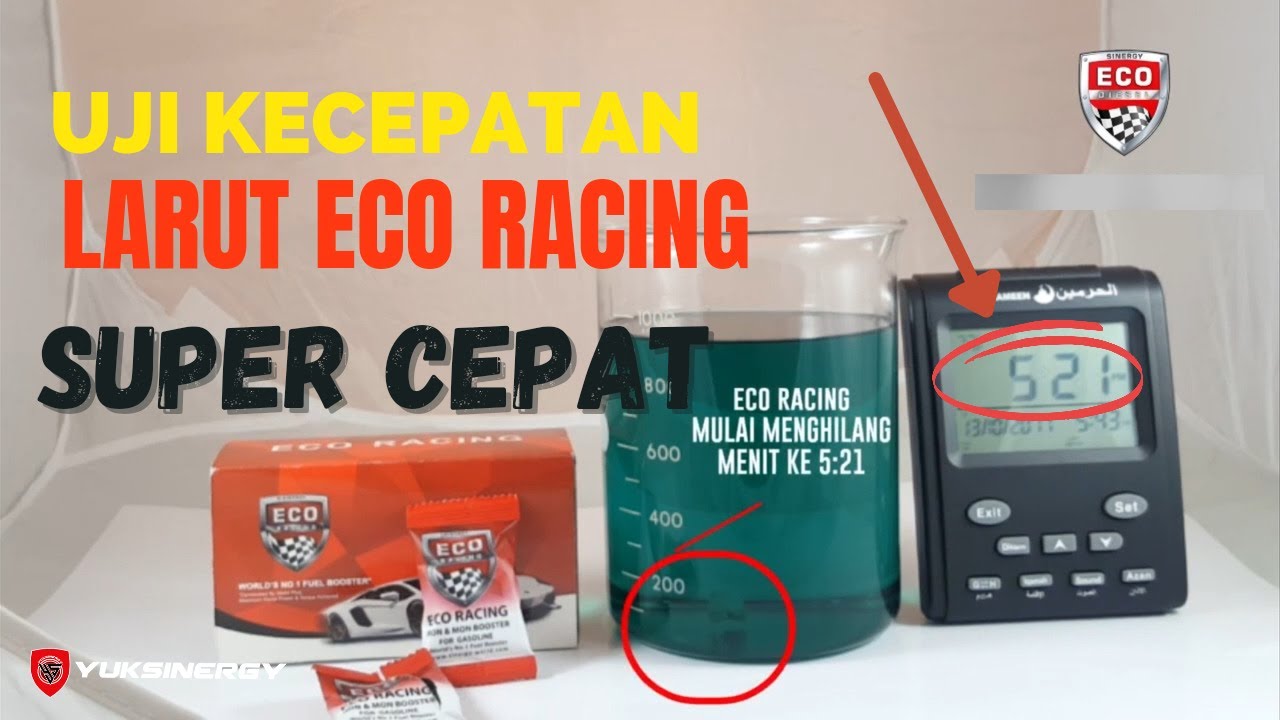 Pil Ajaib Eco Racing Larut Dengan Cepat Saat Di Gunakan Bersama BBM ‼️ ...