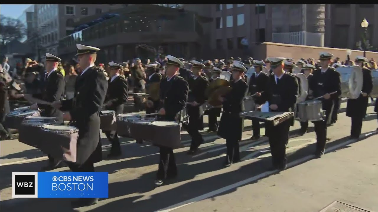 Fans prepare for Army-Navy game with rally and parade at Faneuil Hall ...
