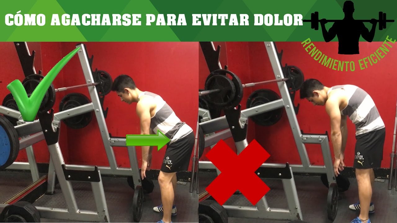 CÓMO AGACHARSE PARA EVITAR DOLOR - YouTube