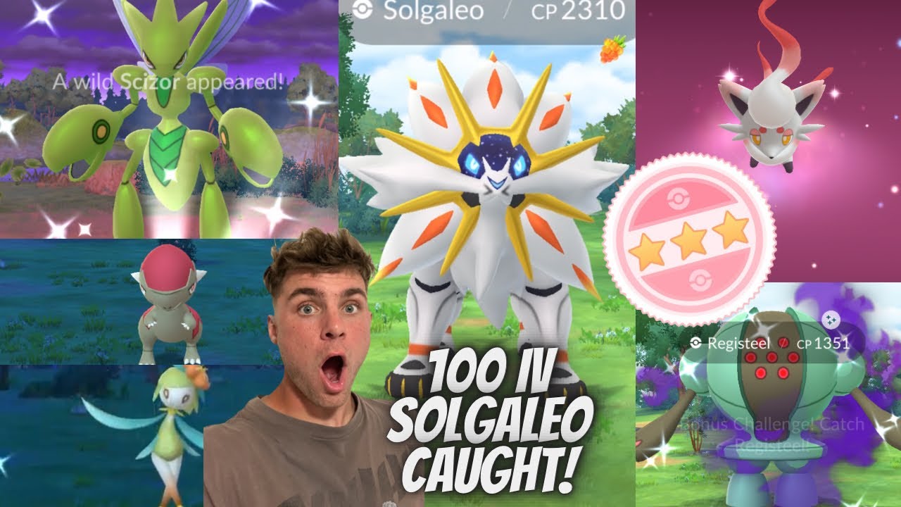 100 IV Solgaleo CAUGHT!!! 15+ SHINY Pokemon and 6x 100 IV Pokemon in ...