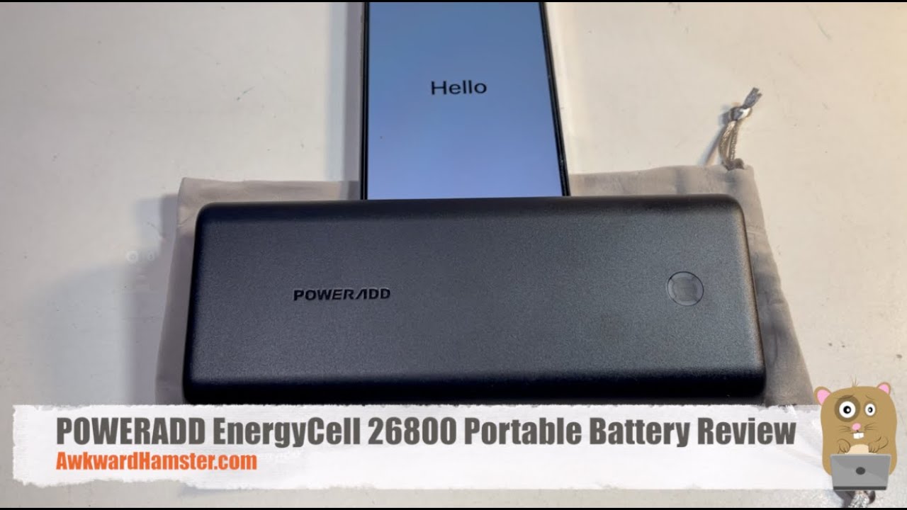 POWERADD EnergyCell 26800 Portable Battery Review - YouTube