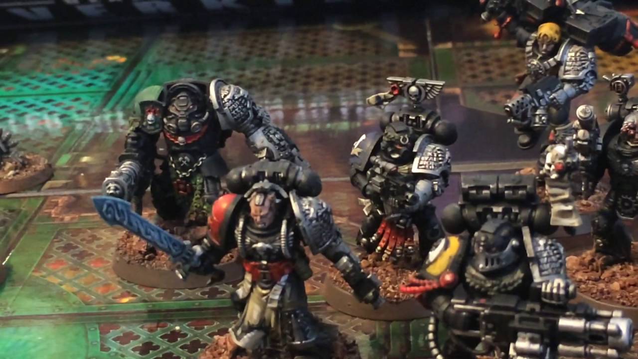 Warhammer 40k death watch over kill painted up models overview - YouTube