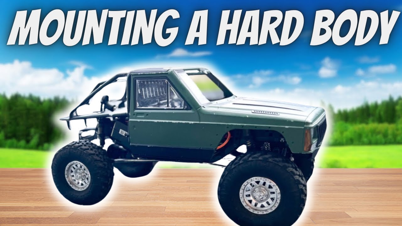 MOUNTING A HARD BODY TO MY SCX10.3 *SUPER EASY* - YouTube