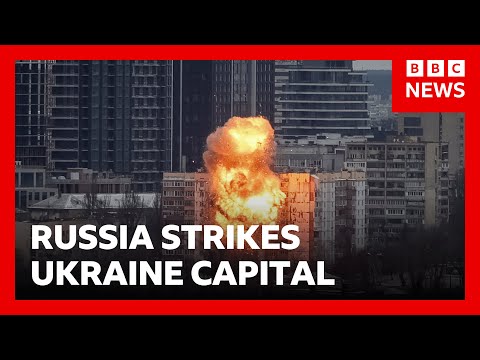 Russia strikes Kyiv ahead of US-Ukraine peace talks | BBC News