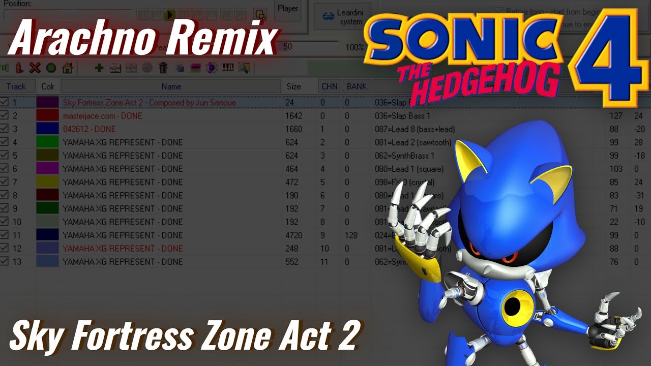 Sky Fortress Zone Act 2 - Sonic the Hedgehog 4 (Arachno Soundfont Remix ...