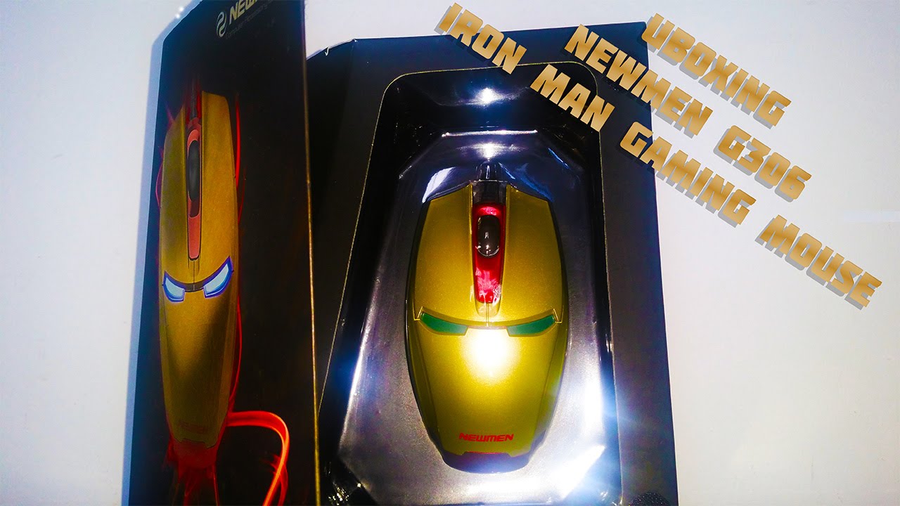 Unboxing Newmen Iron man G306 Gaming Mouse - YouTube