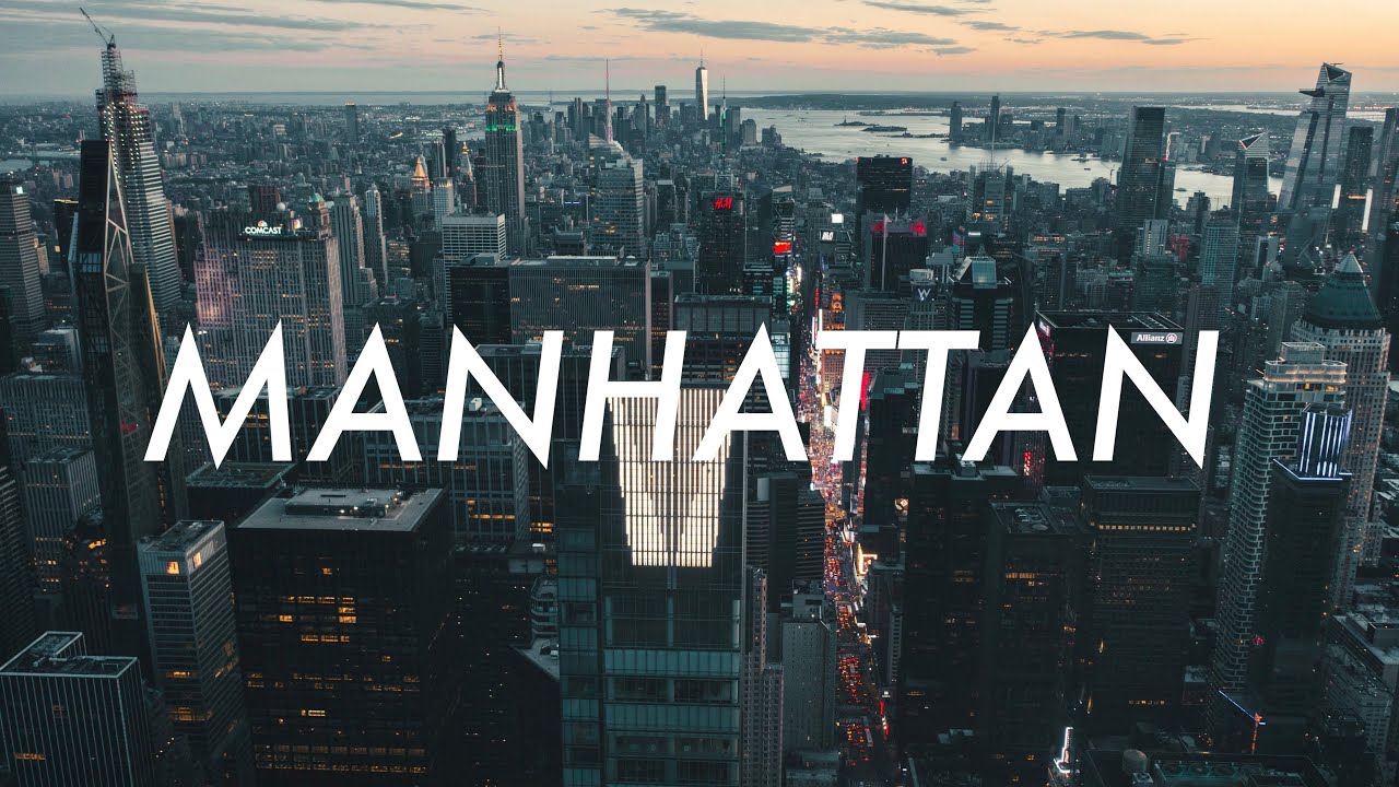 33 Minutes of MANHATTAN Beautiful Aerial Drone Stock Video Footage [4K ...