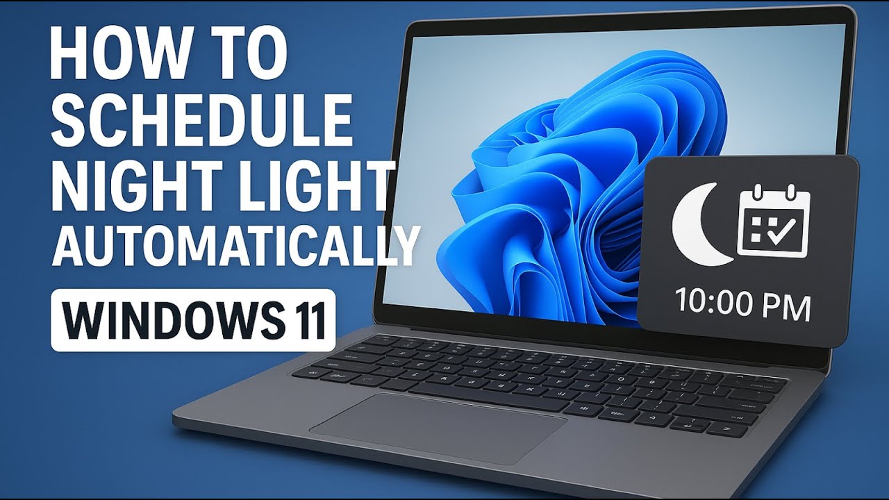 How to Schedule Night Light Automatically on Windows 11 | Turn On & Off ...