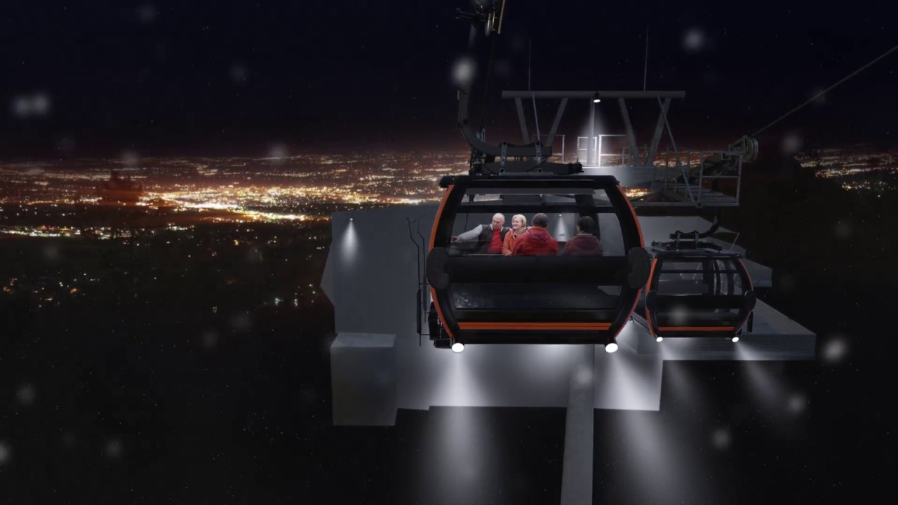 Cable car promo night animation - YouTube