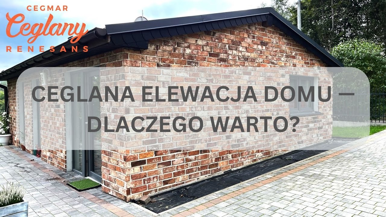 Ceglana elewacja — płytki ze starej cegły na elewacji - YouTube