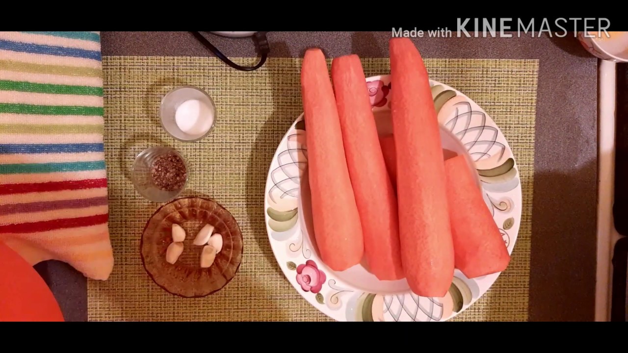 Sabzili salat/ Markovcha/ Морковь по Корейски - YouTube