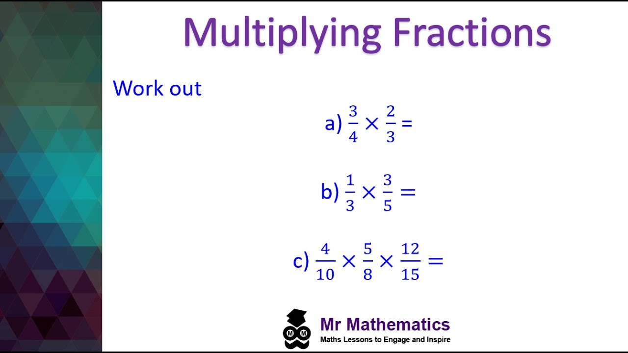 Multiplying with Fractions | Mr Mathematics - YouTube