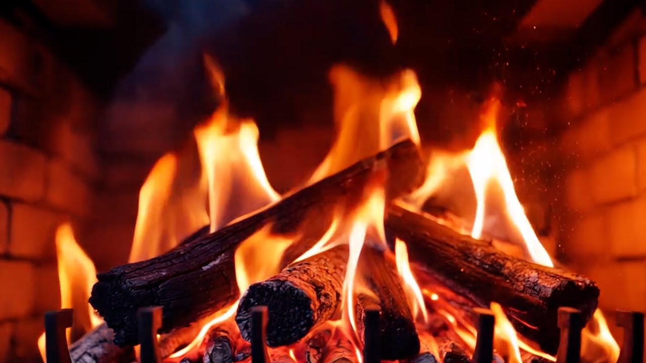 🔥 Best 4K Fireplace Screensaver for TV – Real Burning Logs & ASMR Fire ...