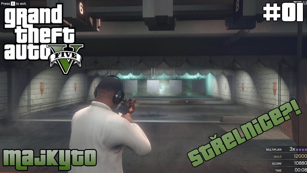 60fps Gta V Lets Play Česky 01 Střelnice Majkyto Youtube