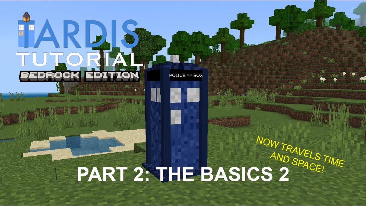 Minecraft Bedrock TARDIS Tutorial Part 2: The Basics 2 - YouTube