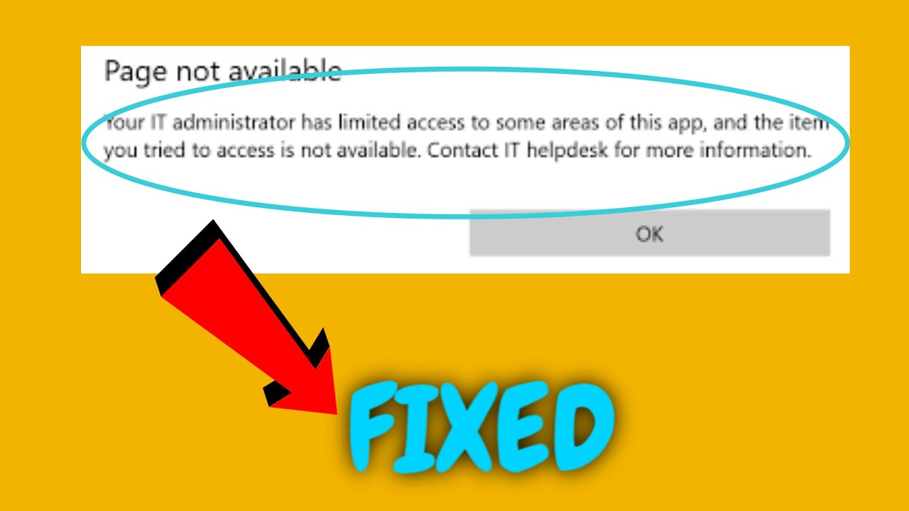 How To Fix Your IT Administrator Has Limited Access | Windows 11 ...