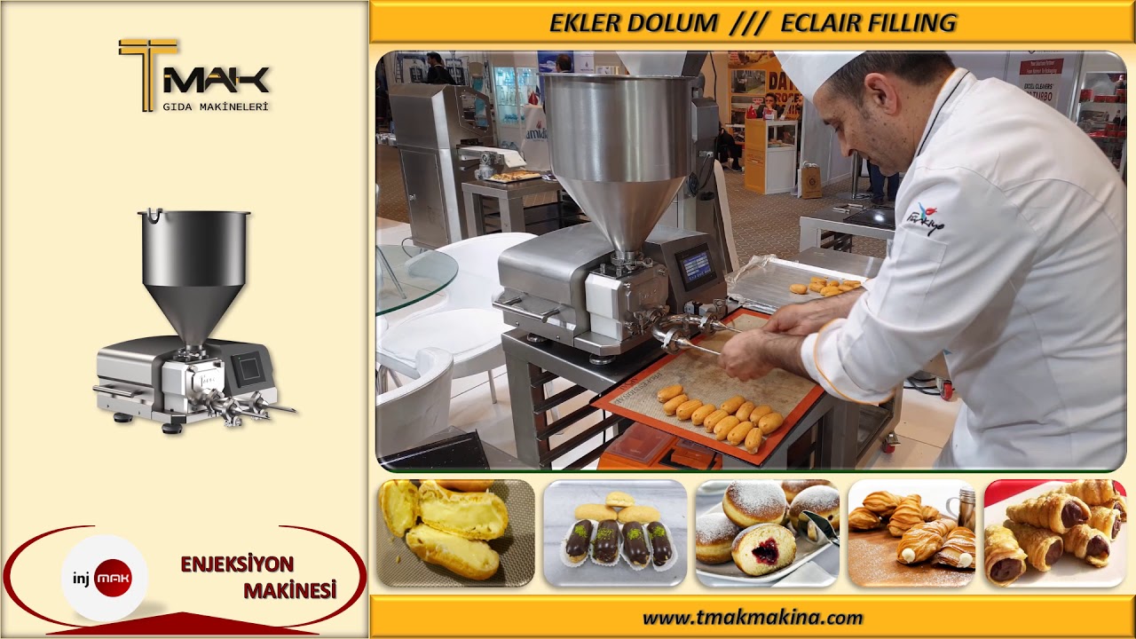 Ekler Dolum Makinesi - InjMAK Dolum Makinesi (Eclair Filling Machine ...