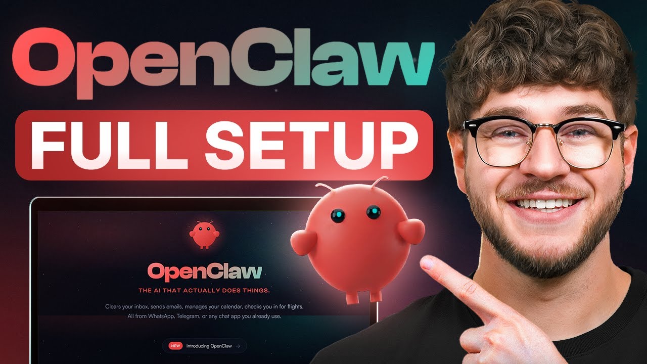Full OpenClaw Setup Tutorial: Step-by-Step Walkthrough (Clawdbot) - YouTube