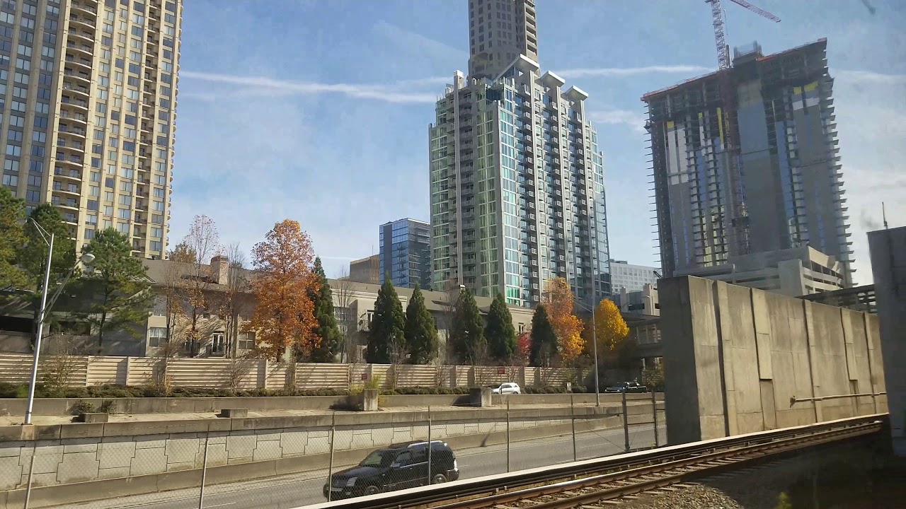 MARTA Red Line: Full Ride Southbound from North Springs to Airport (11 ...