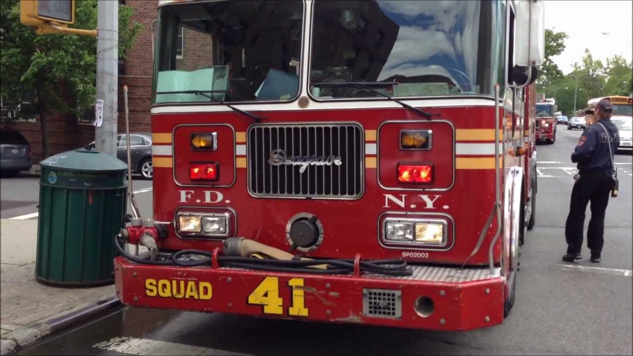APT. FIRE - FDNY RESCUE 3, FDNY ENGINE 50, 71, 92 SQUAD 41, LADDER 59 ...