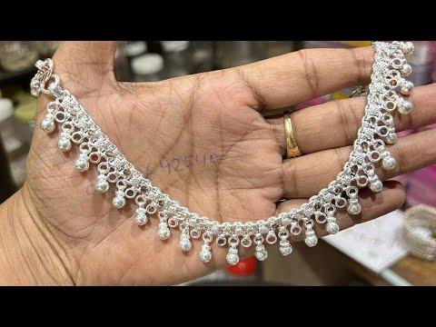 silver Payal design/chandi Payal ke design colourful Payal collection ...