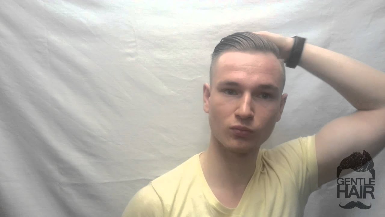 Men's classy slick side part hairstyle tutorial | GentleHair - YouTube