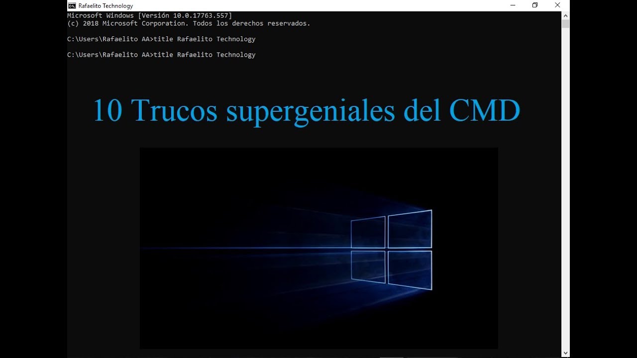 10 CMD Tricks ( Trucos del CMD) ☺ - YouTube