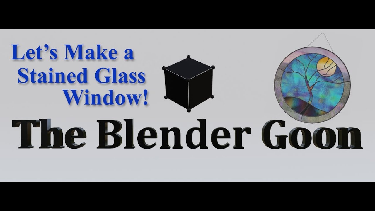 V9 Blender 3.1 Making a stained glass window. - YouTube