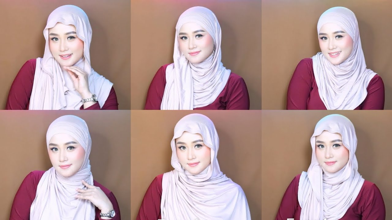 Simple Yet STUNNING Hijab Pashmina Kaos Tencel Tutorial for Everyday ...