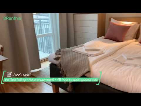 Video Tour | Brand new, fully furnished, all-included studio apartment for rent in Solna, Stockholm