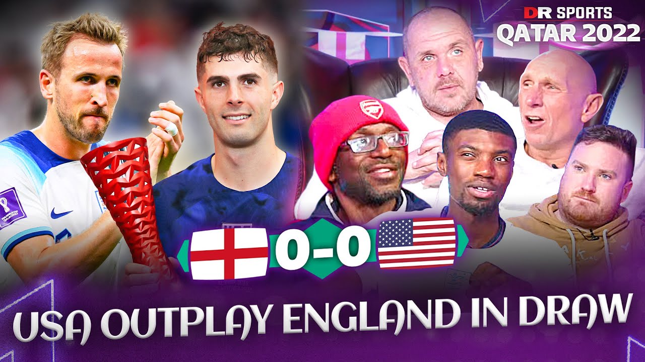 USA OUTPLAY ENGLAND IN A DRAW | England v USA | Gameday Live | Qatar ...