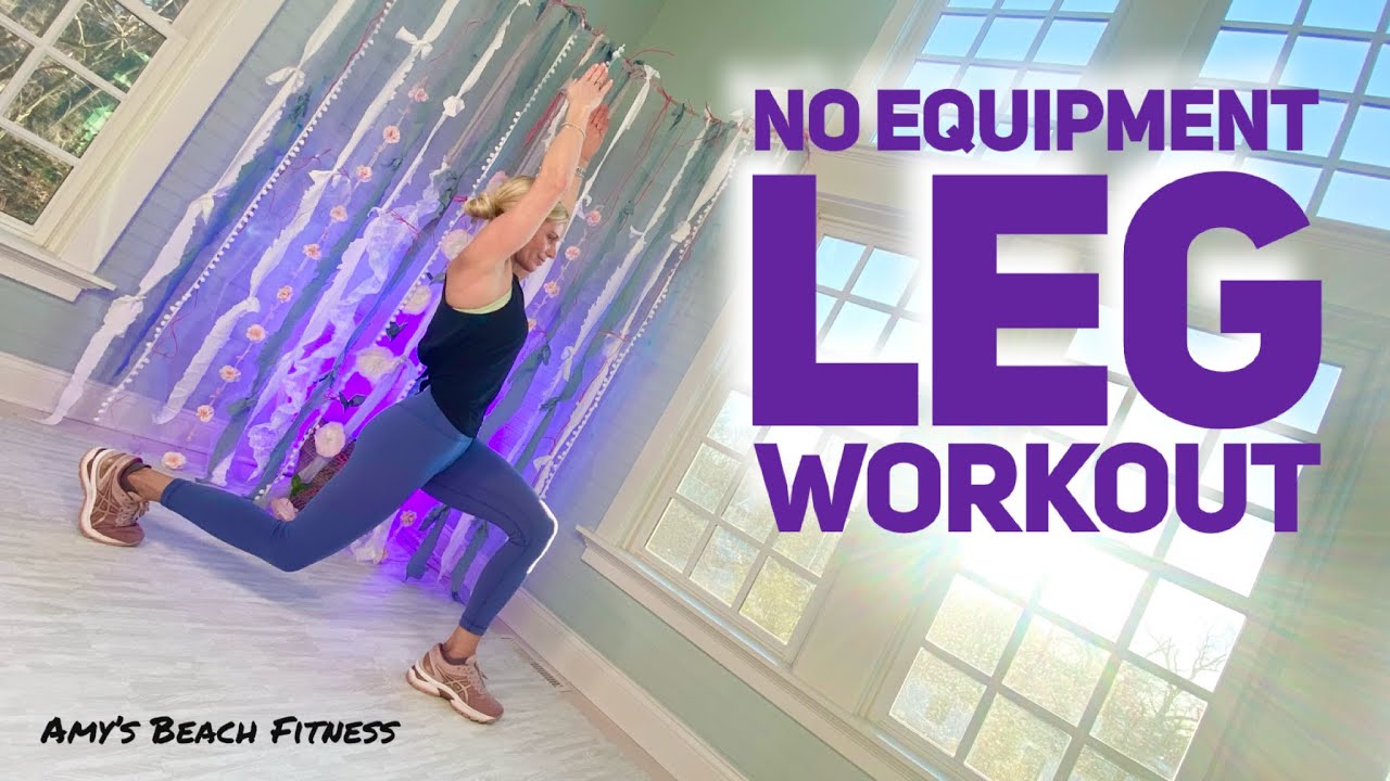 Slow Bodyweight LEG Workout - YouTube