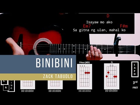 Binibini - Zack Tabudlo Easy Guitar Chords/Tutorial/Cover - YouTube